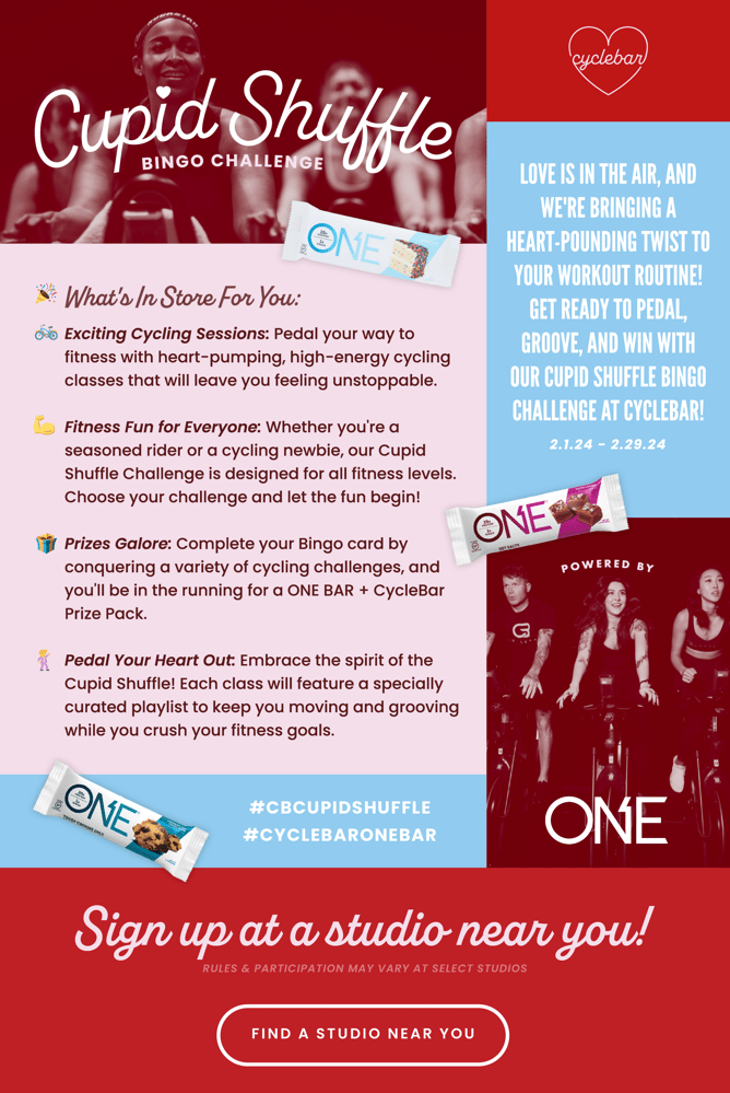 CycleBar Cupid Shuffle Challenge